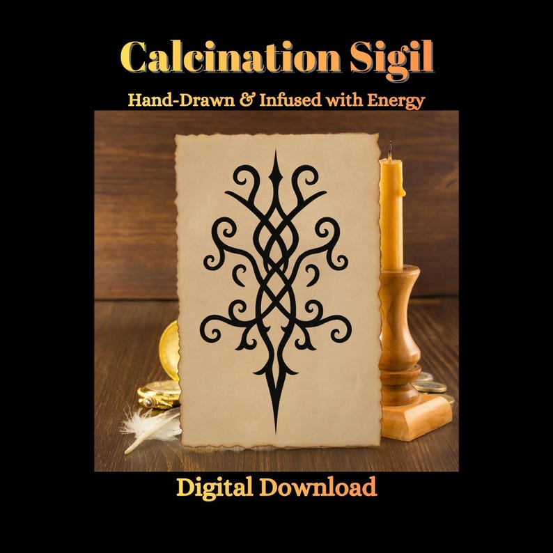 Calcination Sigil – Alchemical Transformation & Shadow Purification ...