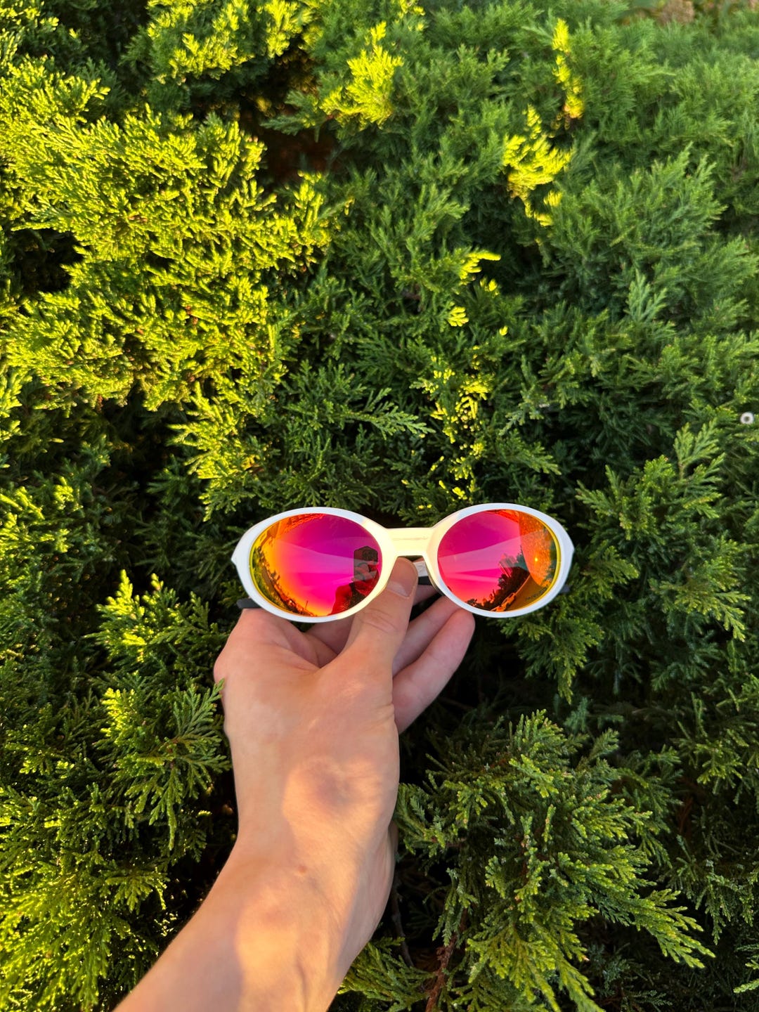 Oakley Eye Jacket Redux Sunglasses White Frame Prizm Ruby Lens ...