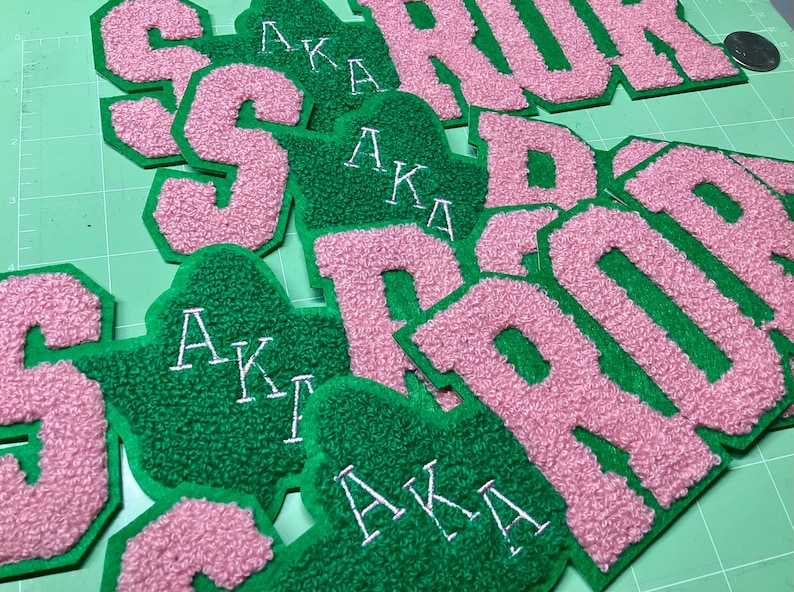 AKA Soror and 1908 Chenille Iron on Patches - Etsy