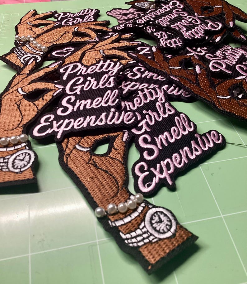Pretty Girls Smell Expensive Iron on Patch - Etsy