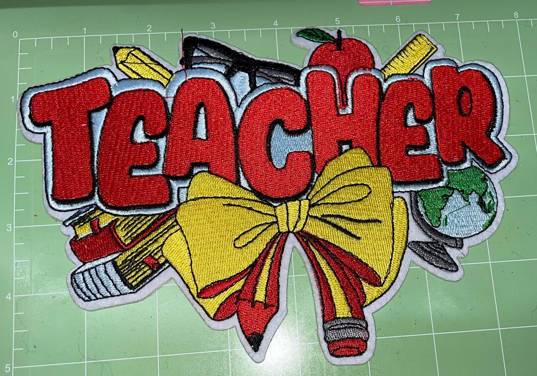 Teacher Iron Patch. - Etsy