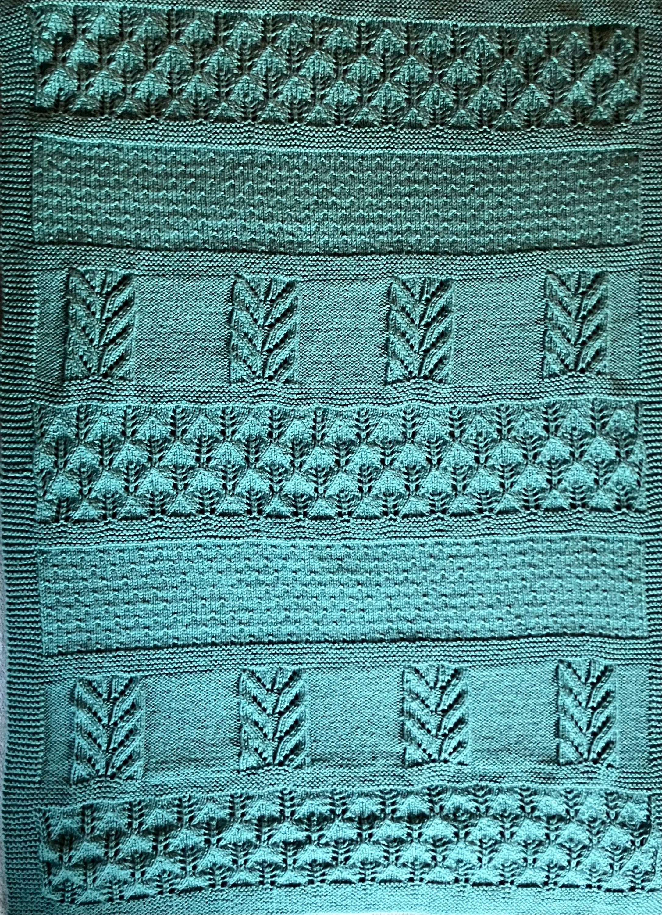 Whispering Aspen *PATTERN ONLY* Knit Crib Blanket - Etsy