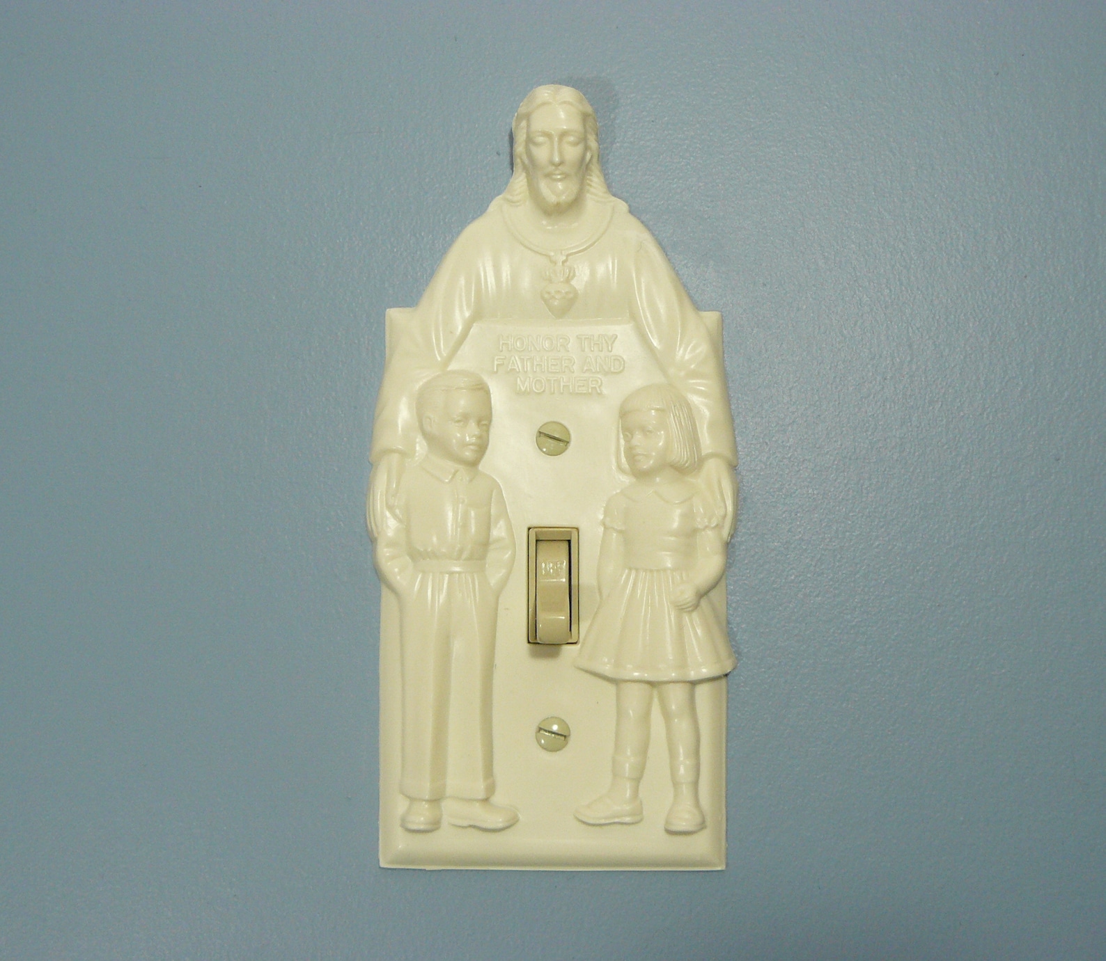 Reproduction Vintage Turn on Jesus Light Switch Plate Cover Hartland ...