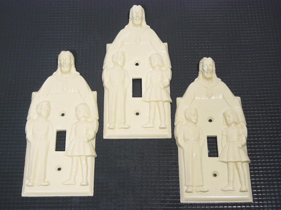 See Details* Lot of 3 Reproduction Vintage Turn on Jesus Light Switch ...