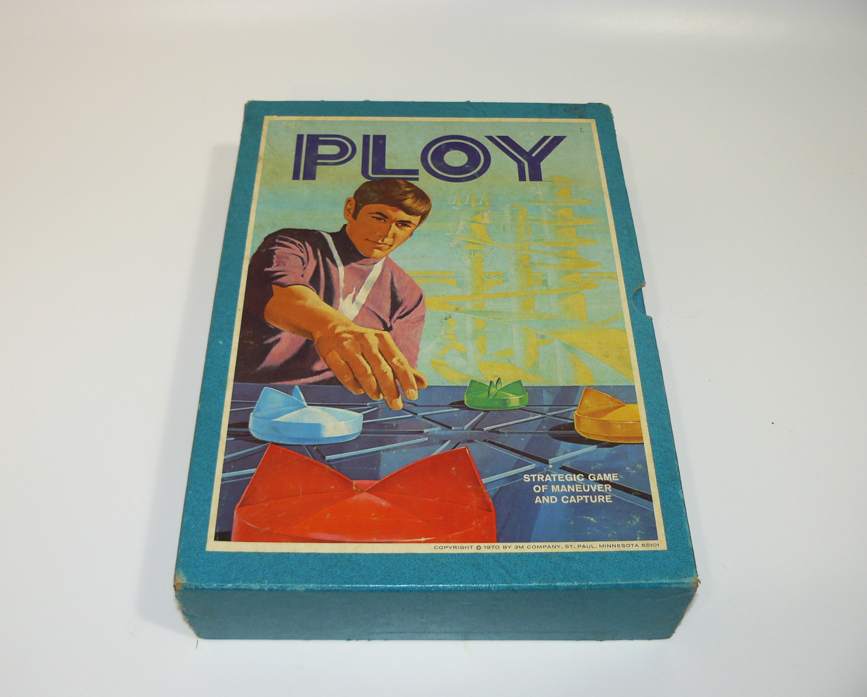 Vintage 3M PLOY Bookshelf Board Game Rare Space Age Sci-fi Strategy ...