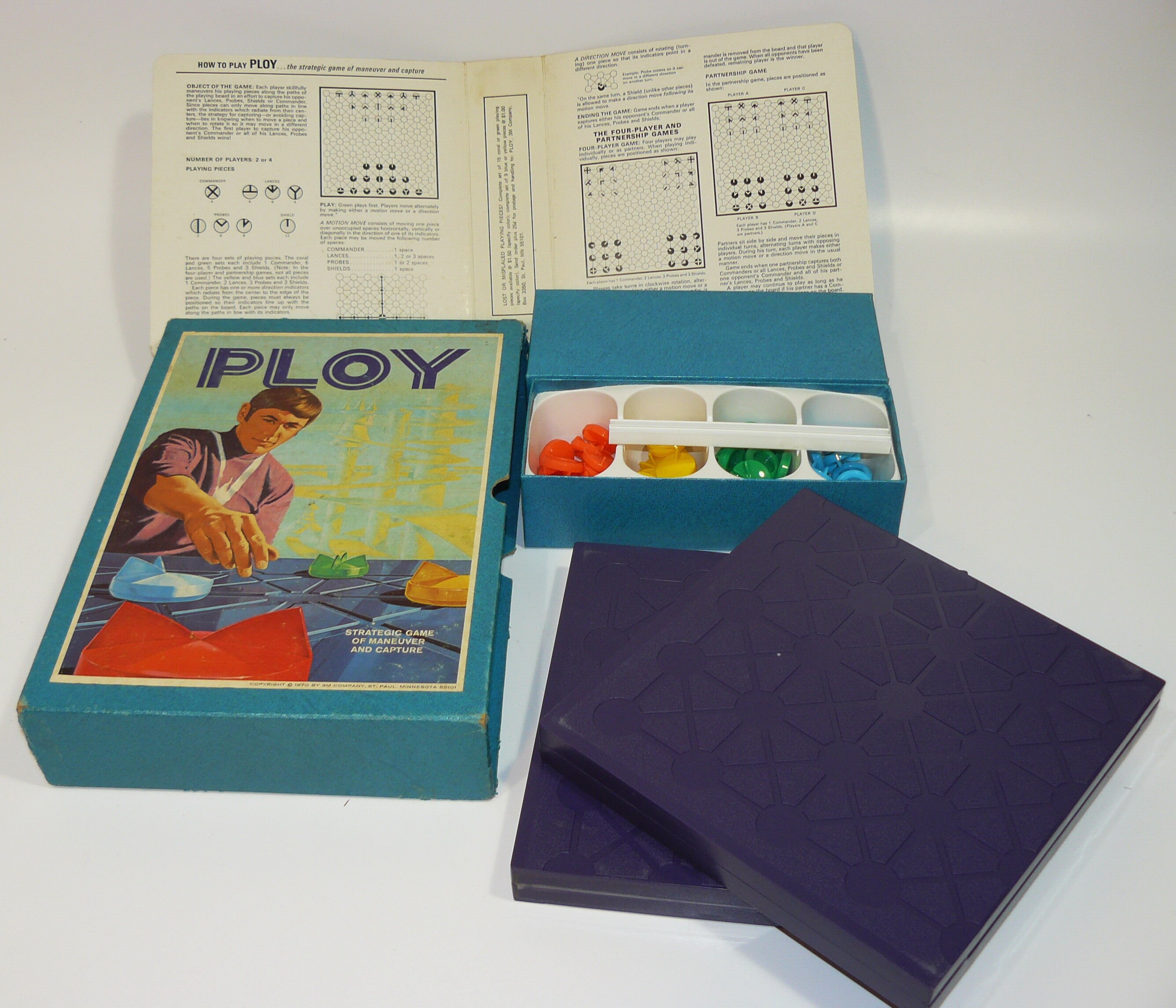 Vintage 3M PLOY Bookshelf Board Game Rare Space Age Sci-fi Strategy ...