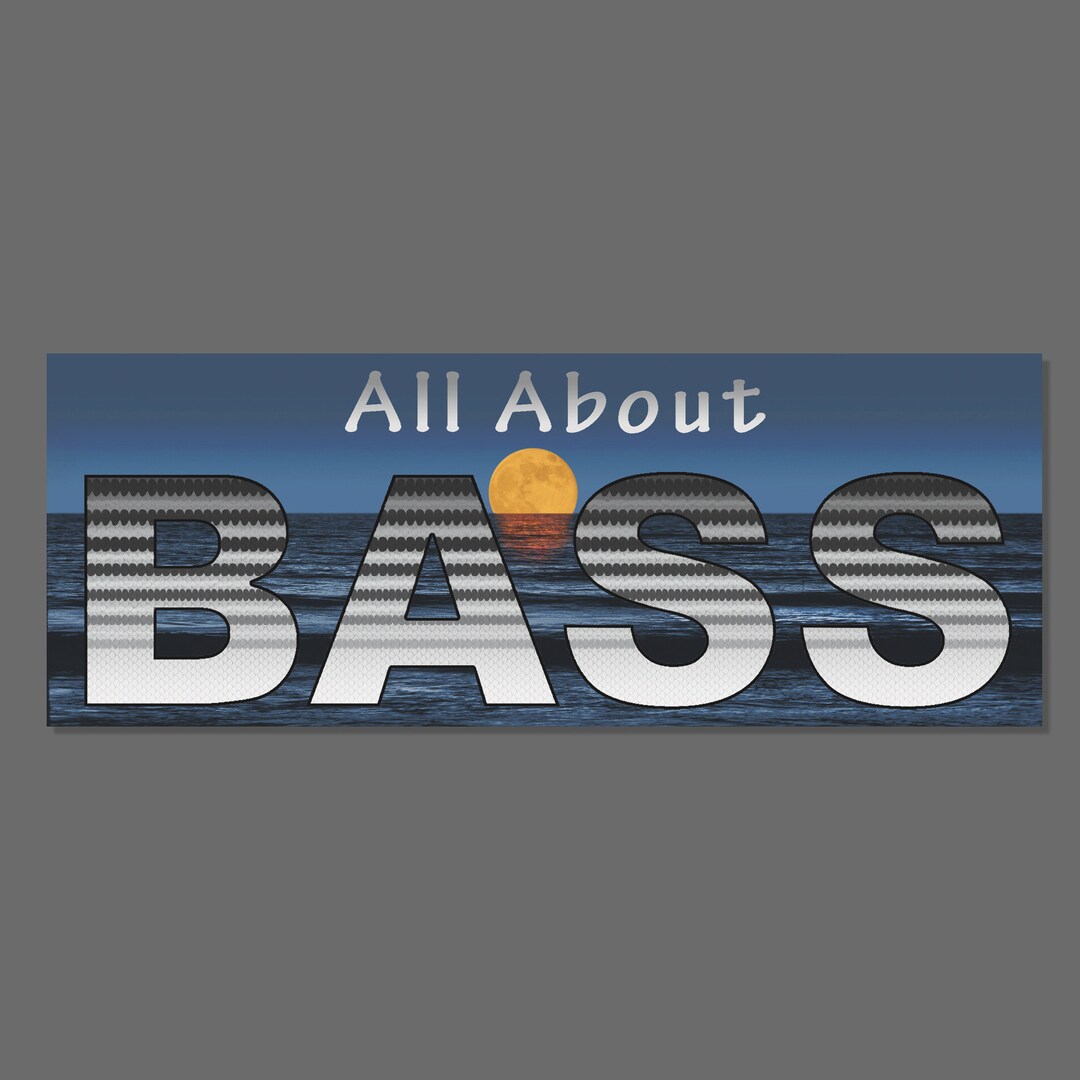 Striped Bass Vinyl Sticker - Etsy