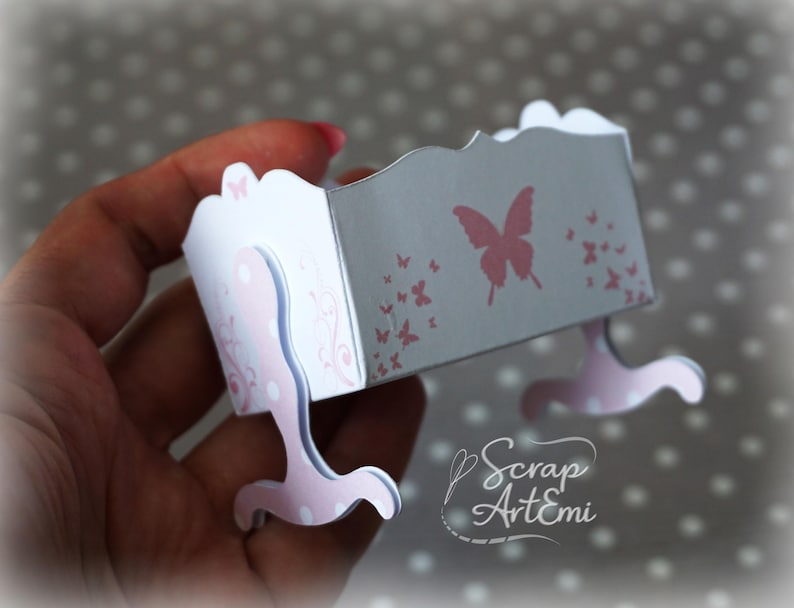 3D Baby Cradle Template: SVG, PDF, PNG Files for Cricut, Exploding Box ...