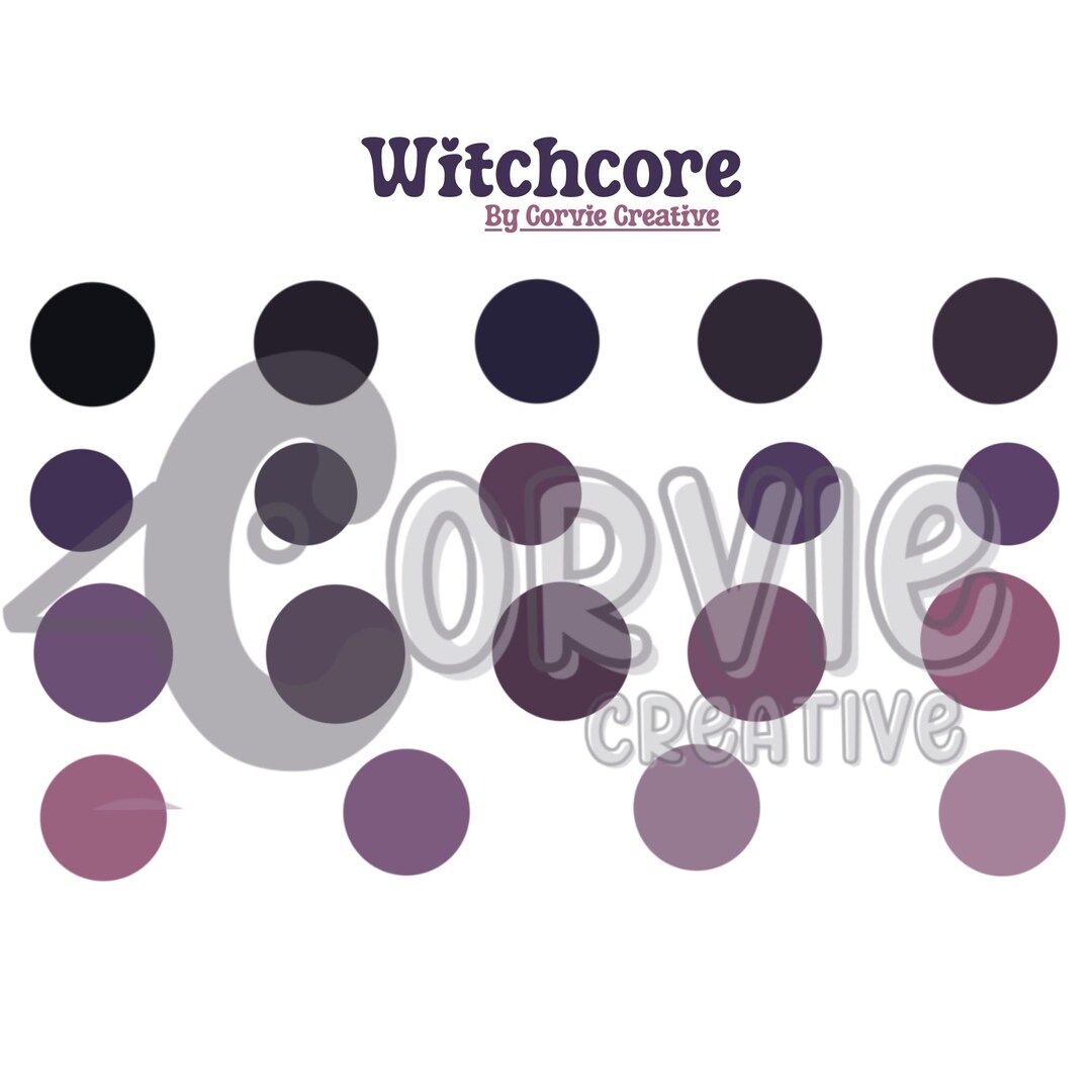 Witchcore Procreate Color Palette Swatch - Etsy