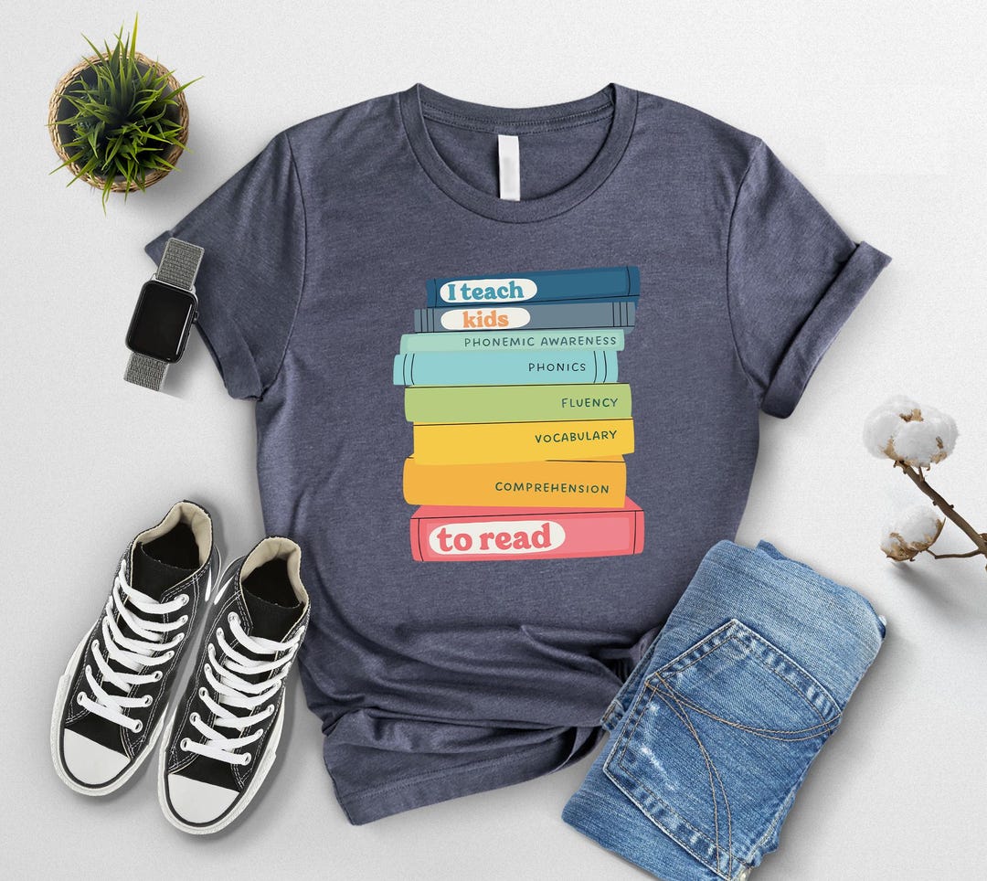 Literacy Teacher Shirt Reading Specialist Gift Book Lover Educator Tee ...