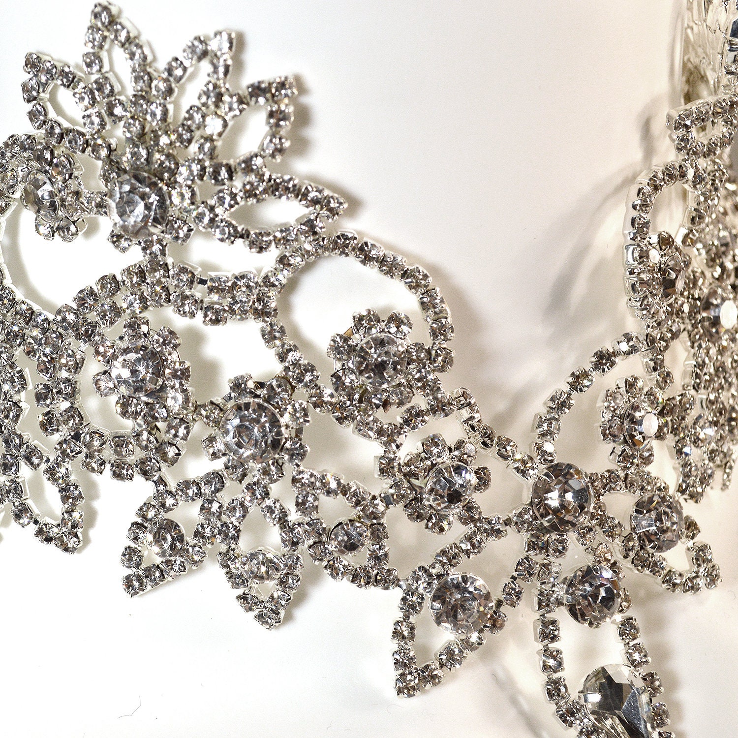 Luxury Womens Rhinestone Choker Formal Necklace for Bride - Etsy