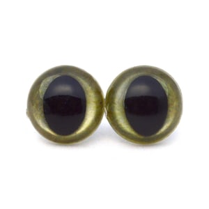 16mm Pale Yellow Cat Plastic Safety Eyes Pair for Amigurumi Doll Making ...