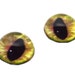 10mm 30mm Realistic Tiger Button Eyes Sew on Shanks With Loops Green ...