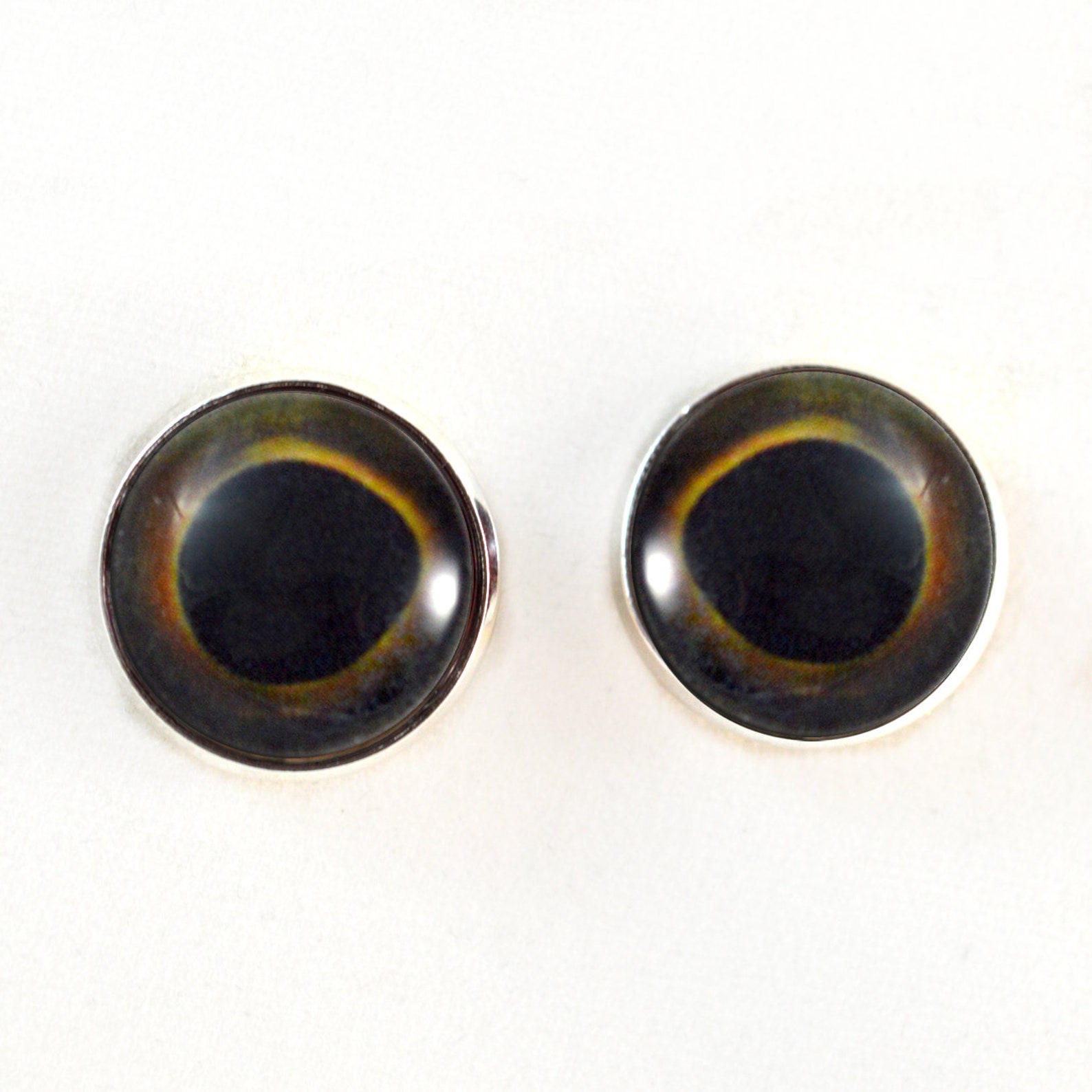 10mm - 30mm Realistic Dark Fish Yellowtail Button Eyes Sew on Shanks ...