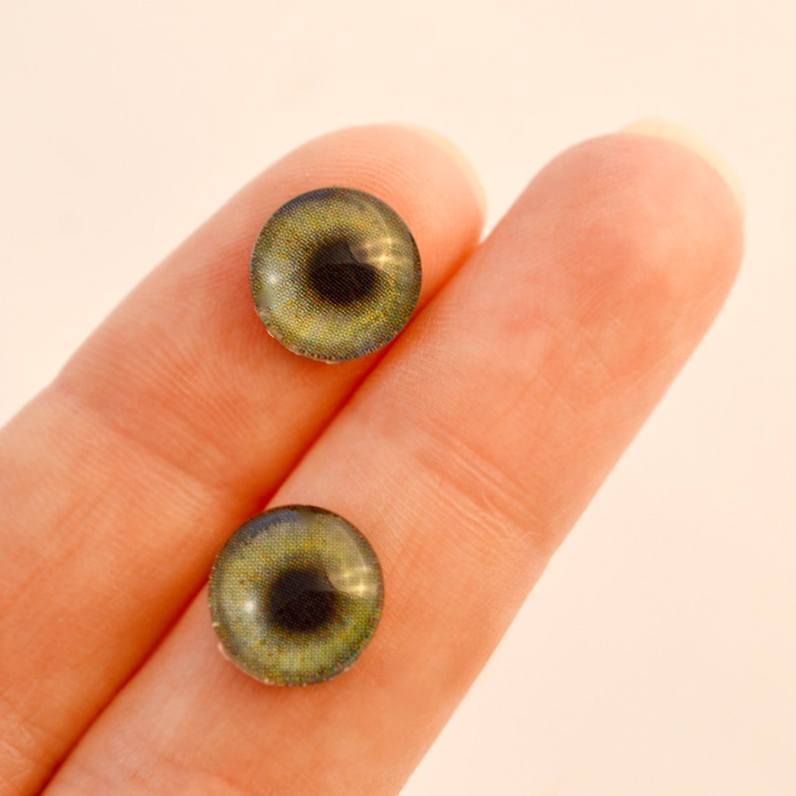 Realistic Green Human Glass Eyes Sizes 6mm to 40mm Jewelry | Etsy