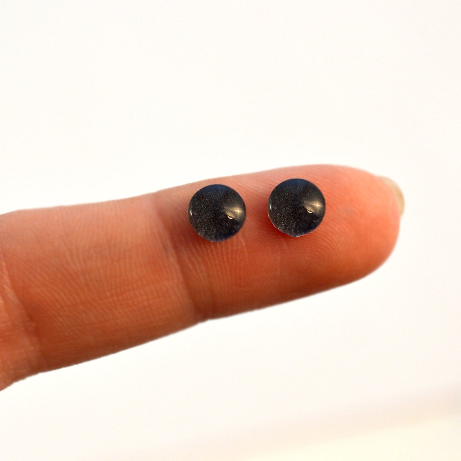 All Black Realistic Glass Eyes 6mm 8mm 10mm 12mm 14mm 16mm - Etsy