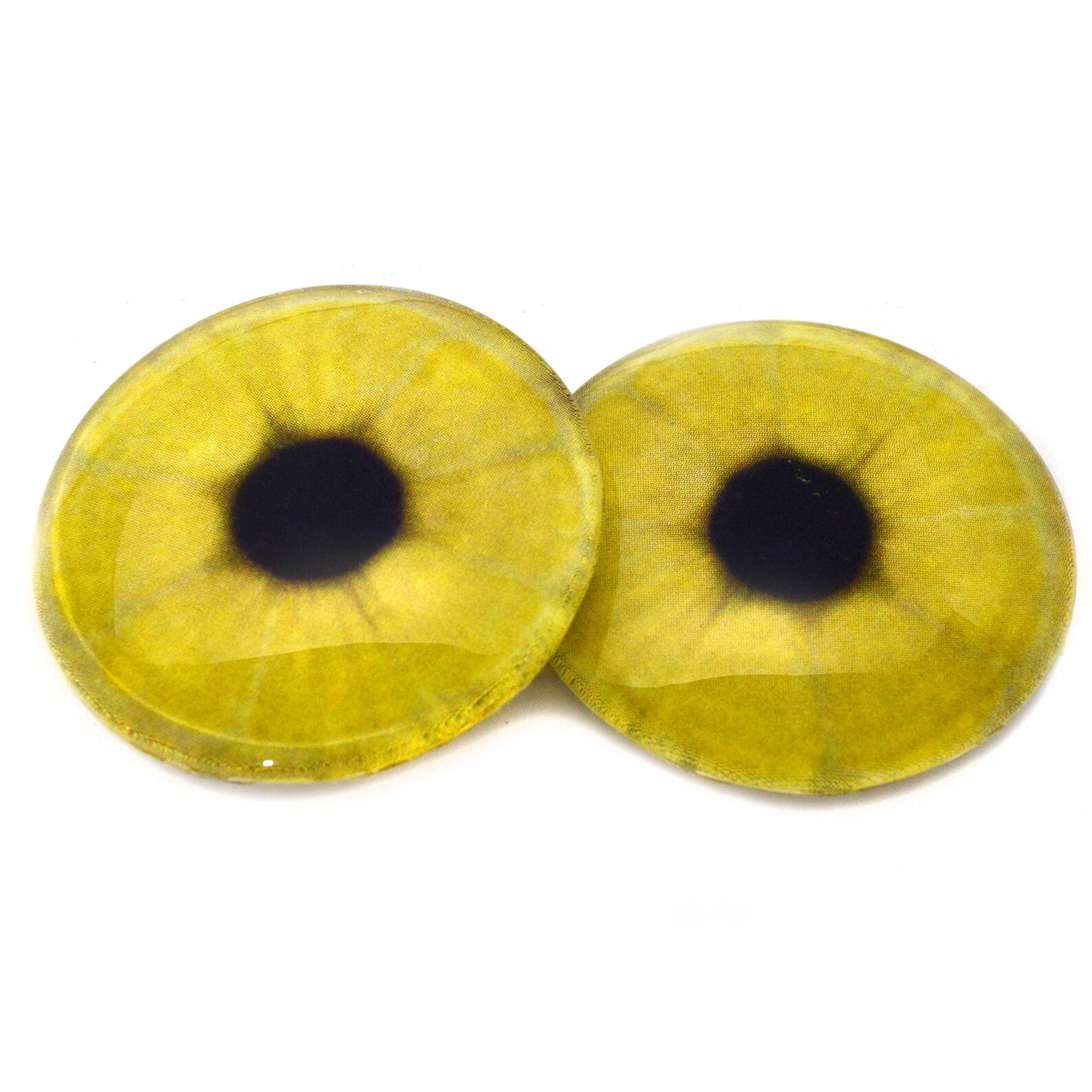 Lemon Slice Glass Eyes - Yellow Fruit Summer 6mm to 60mm - Jewelry ...