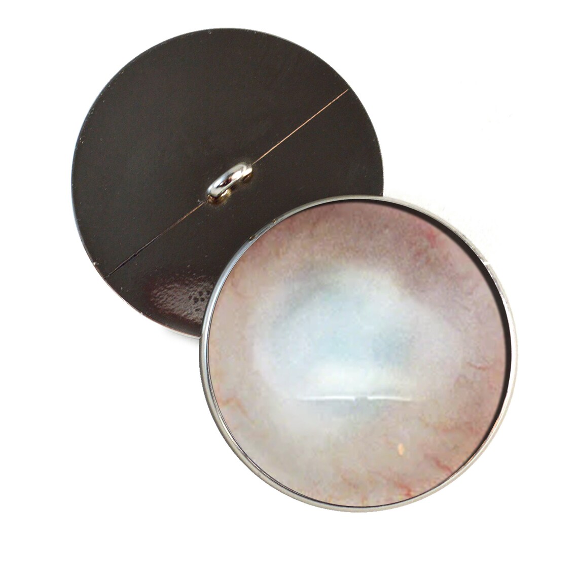10mm - 30mm Clouded Blind Human Button Eyes Sew on Shank With Loop ...