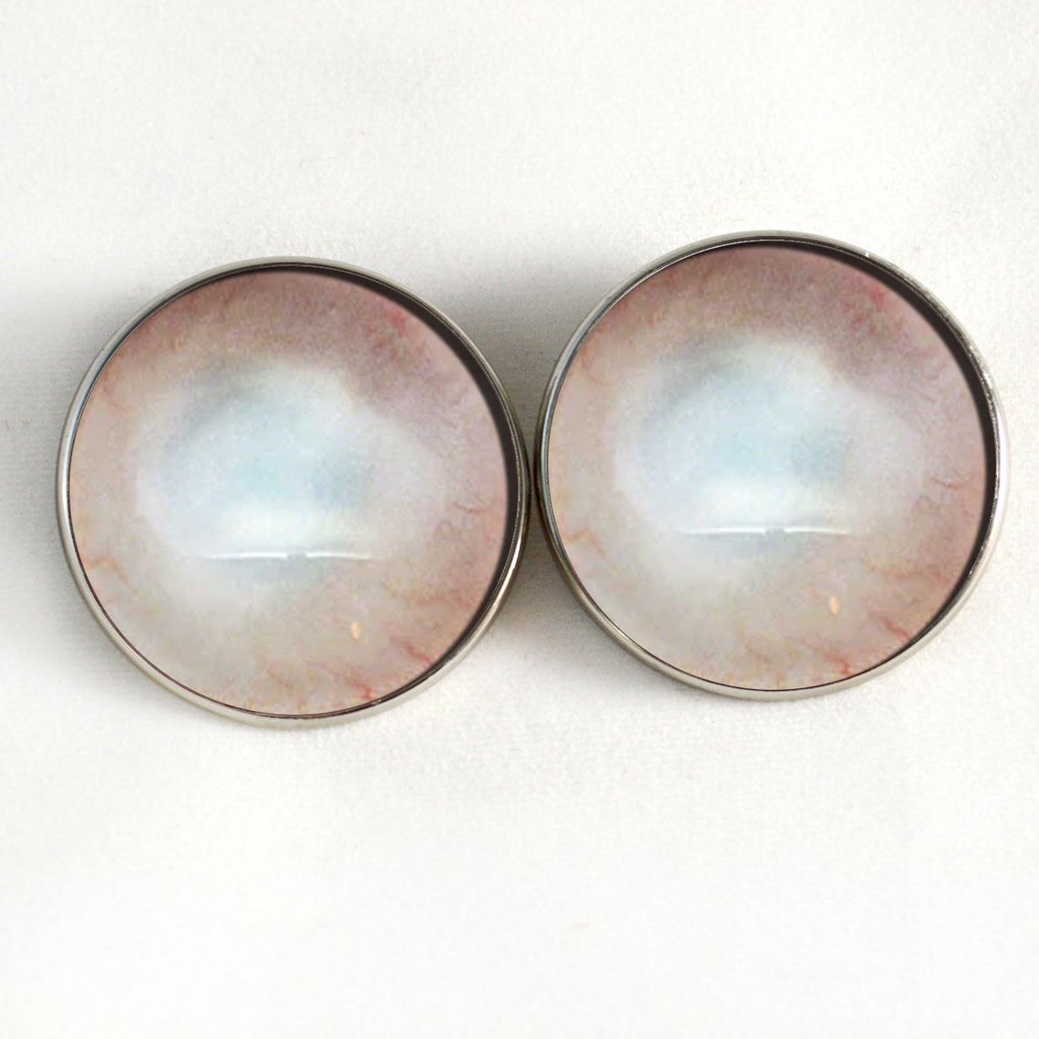 10mm - 30mm Clouded Blind Human Button Eyes Sew on Shank With Loop ...