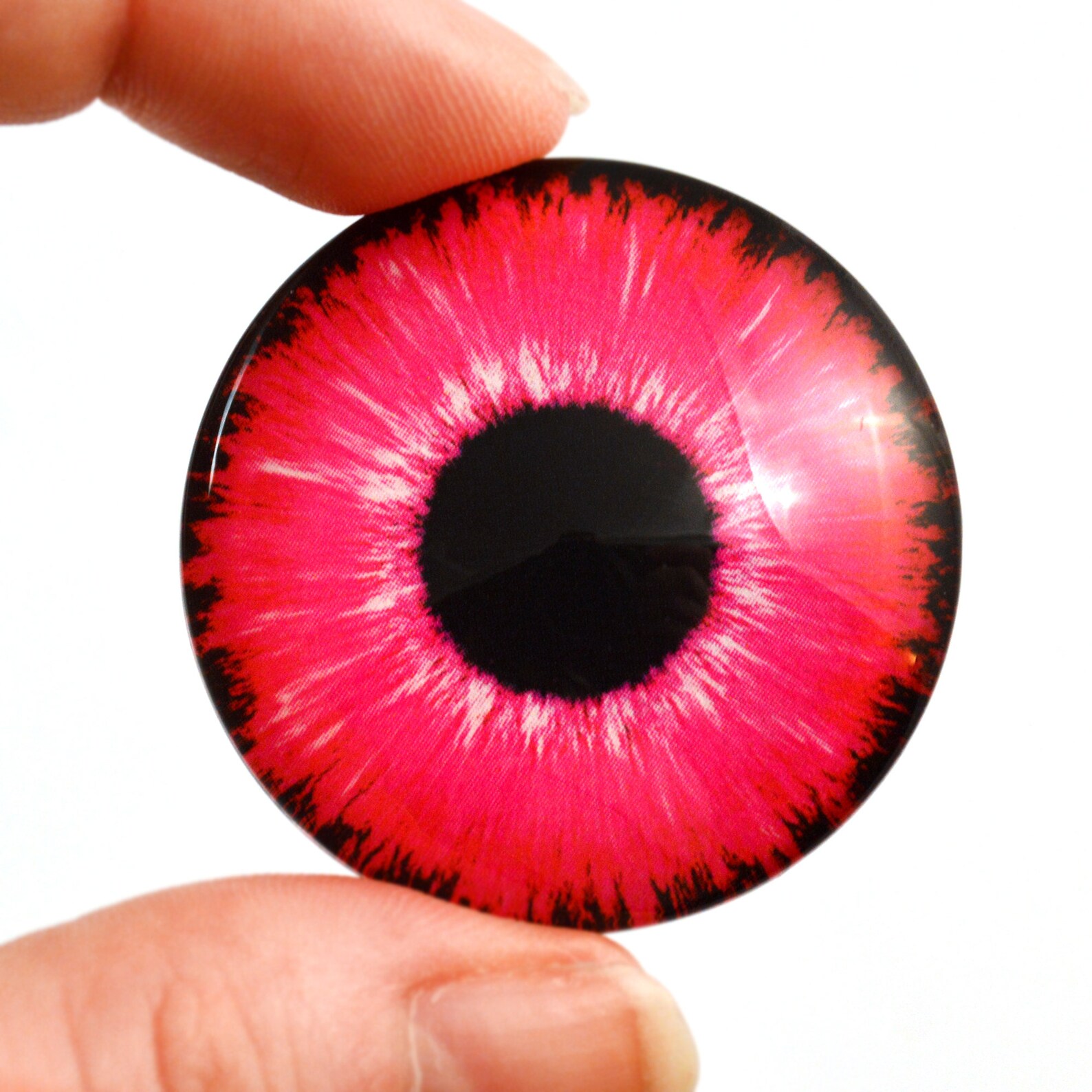 Bright Neon Pink Enchanted Doll Eyes Glass Cabochons 6mm - Etsy