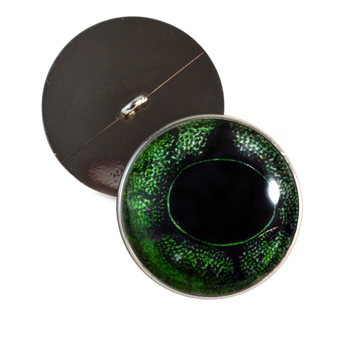10mm - 30mm Green Frog Reptile Button Eyes Sew on Shank Loops Stuffed ...