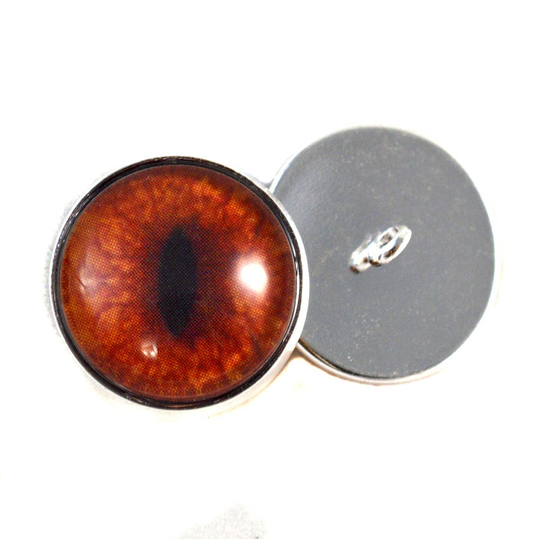 10mm - 30mm Red Fox Button Eyes Sew on Shanks Loops Stuffed Animal ...