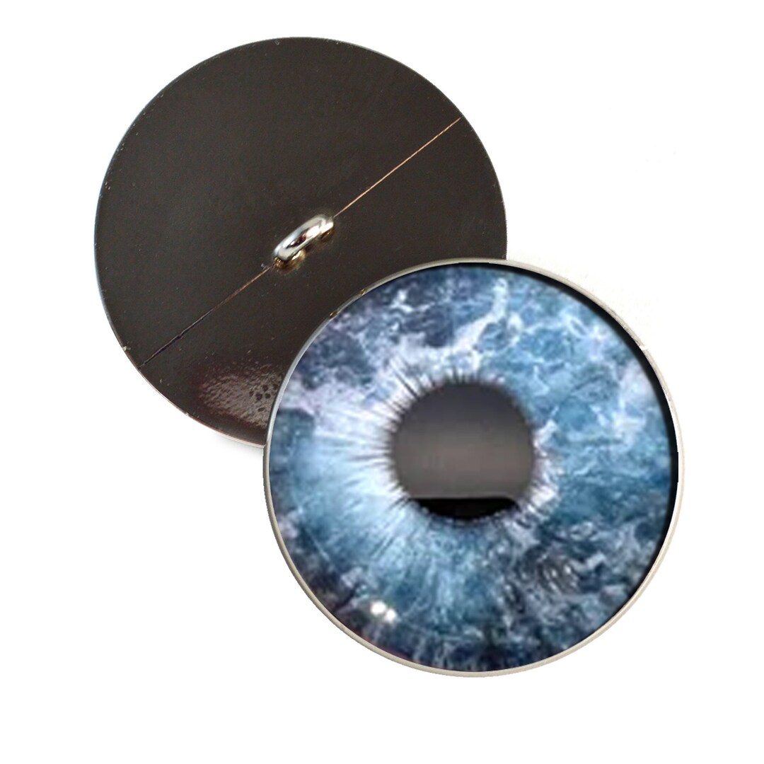 10mm - 30mm Blue Ocean Water Button Eyes Sew on Shank Loops Stuffed ...