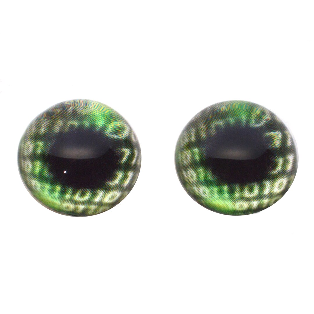 High Dome Tech Green Code Science Fiction Half Sphere Glass Eyes | Art ...