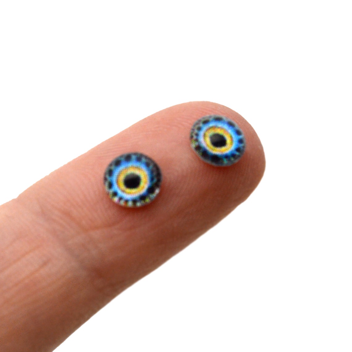 Kraken Glass Eyes Blue and Yellow Sea Monster Creature 6mm to 78mm ...