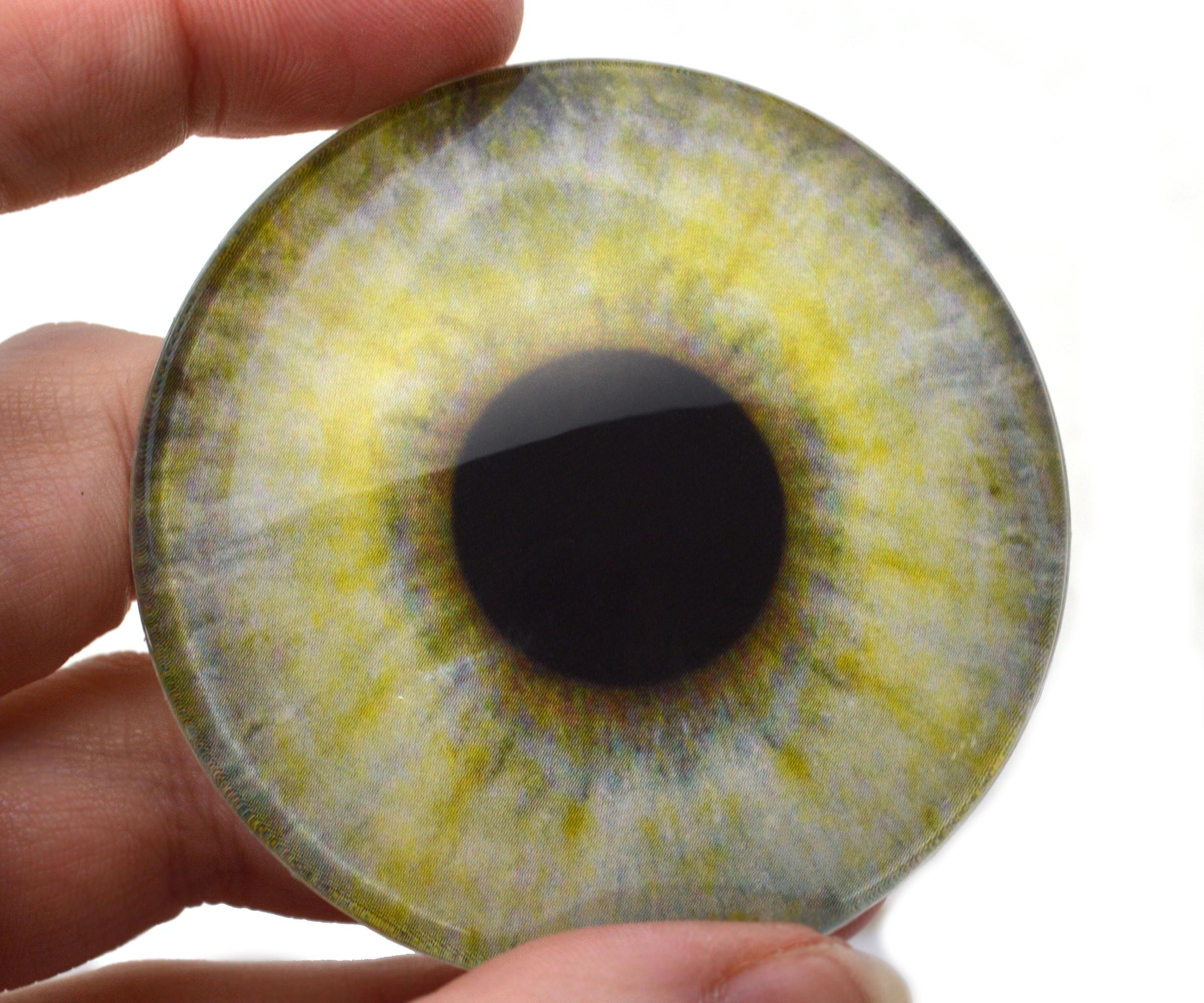 Light Green Human Glass Eyes Realistic 6mm to 78mm Jewelry Real Art ...