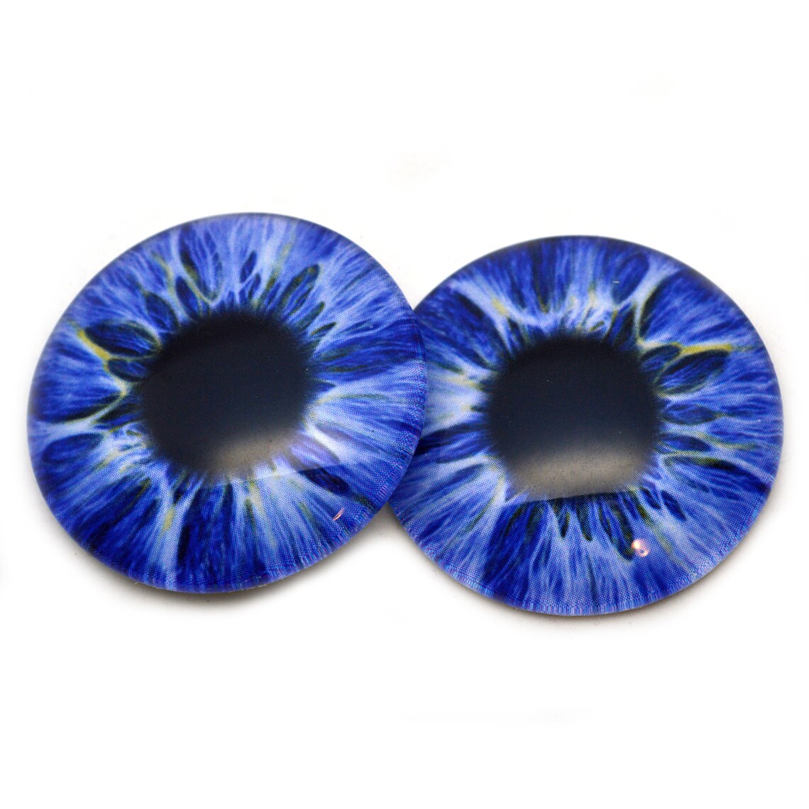 Intense Ice Blue Human Glass Eyes Sizes 6mm to 40mm Jewelry Real Art ...