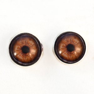 10mm - 30mm Dark Brown Elephant Animal Button Eyes Sew on Shank With ...