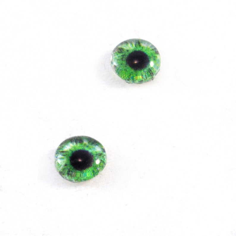 Intense Green Human Glass Eye for Pendant Jewelry Making or Taxidermy ...