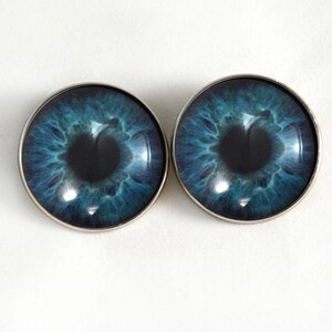 10mm - 30mm Deep Blue Human Button Eyes Sew on With Loops Stuffed ...