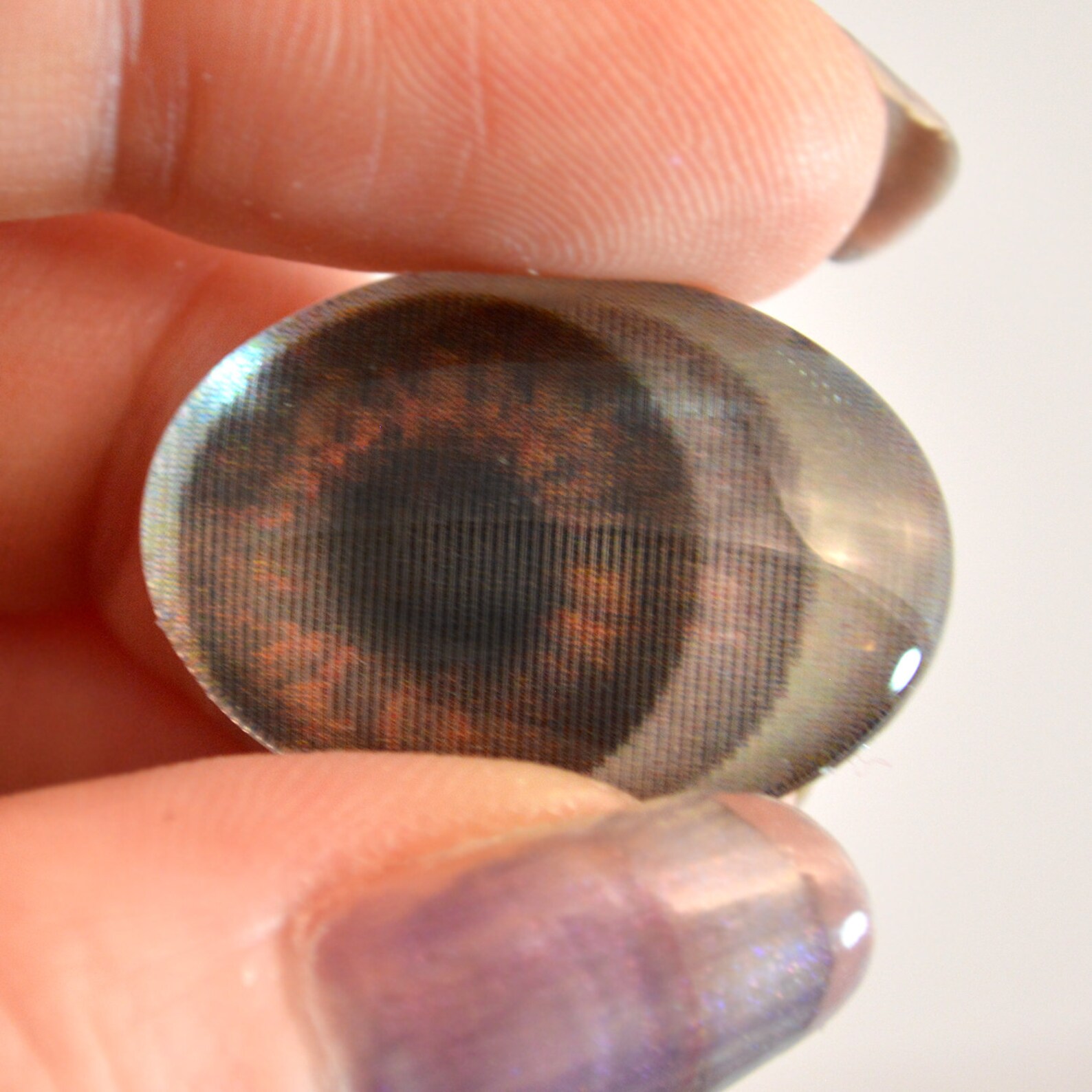Brown Human Moving Animated Glass Eyes Holographic Oval - Etsy