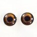 10mm 30mm Redtail Hawk Bird Button Eyes Sew on Shanks With Loops Red ...