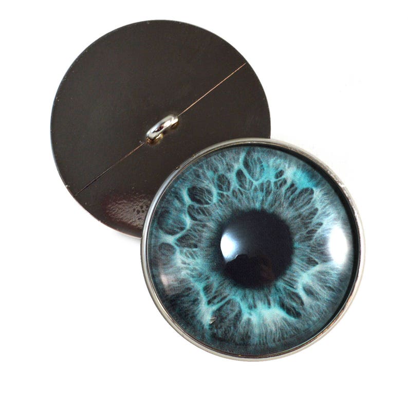 10mm - 30mm Mint Blue Mermaid Button Eyes Sew on Shank With Loop ...