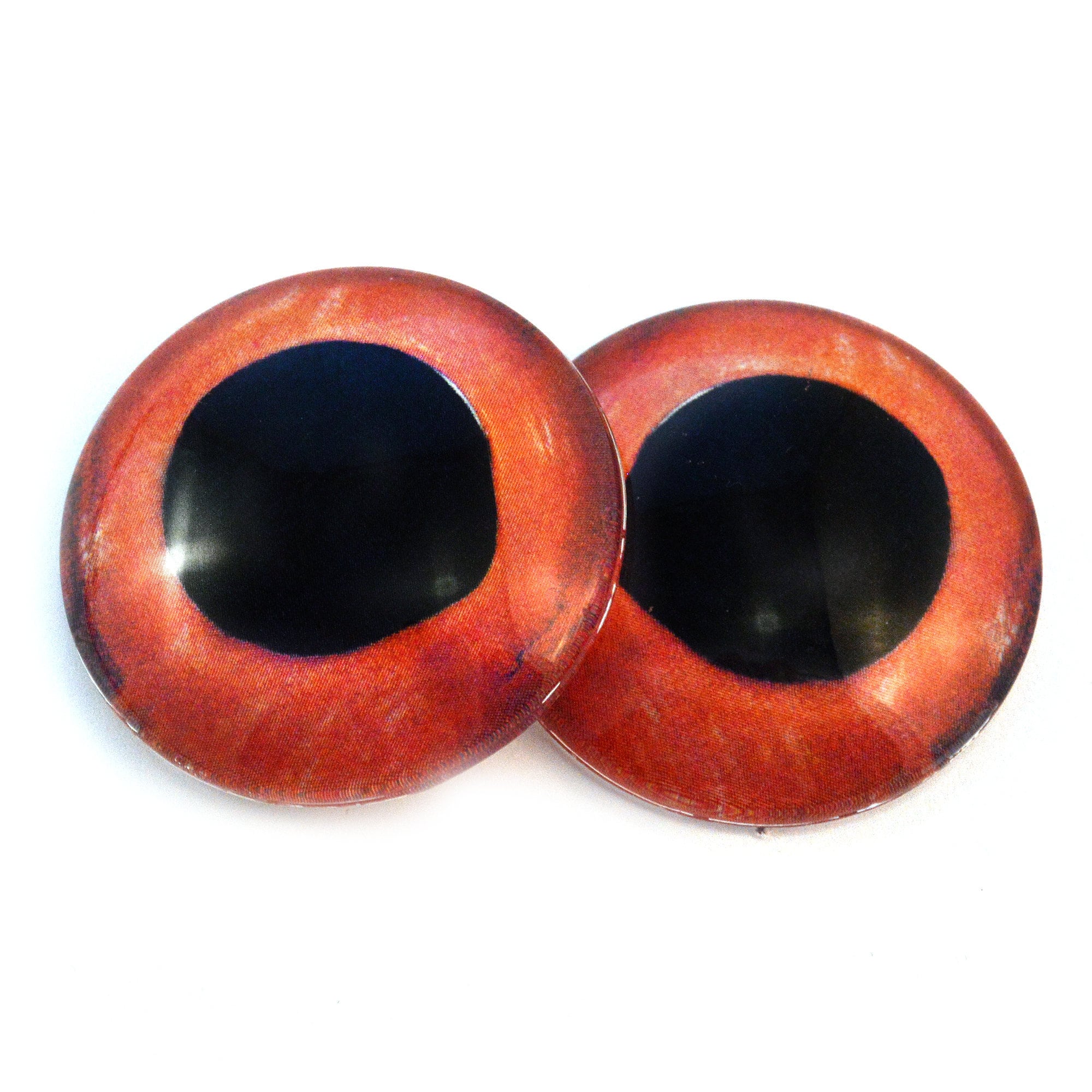 Realistic Red Fish Glass Eyes - 6mm to 40mm - Jewelry Cabochons Doll ...