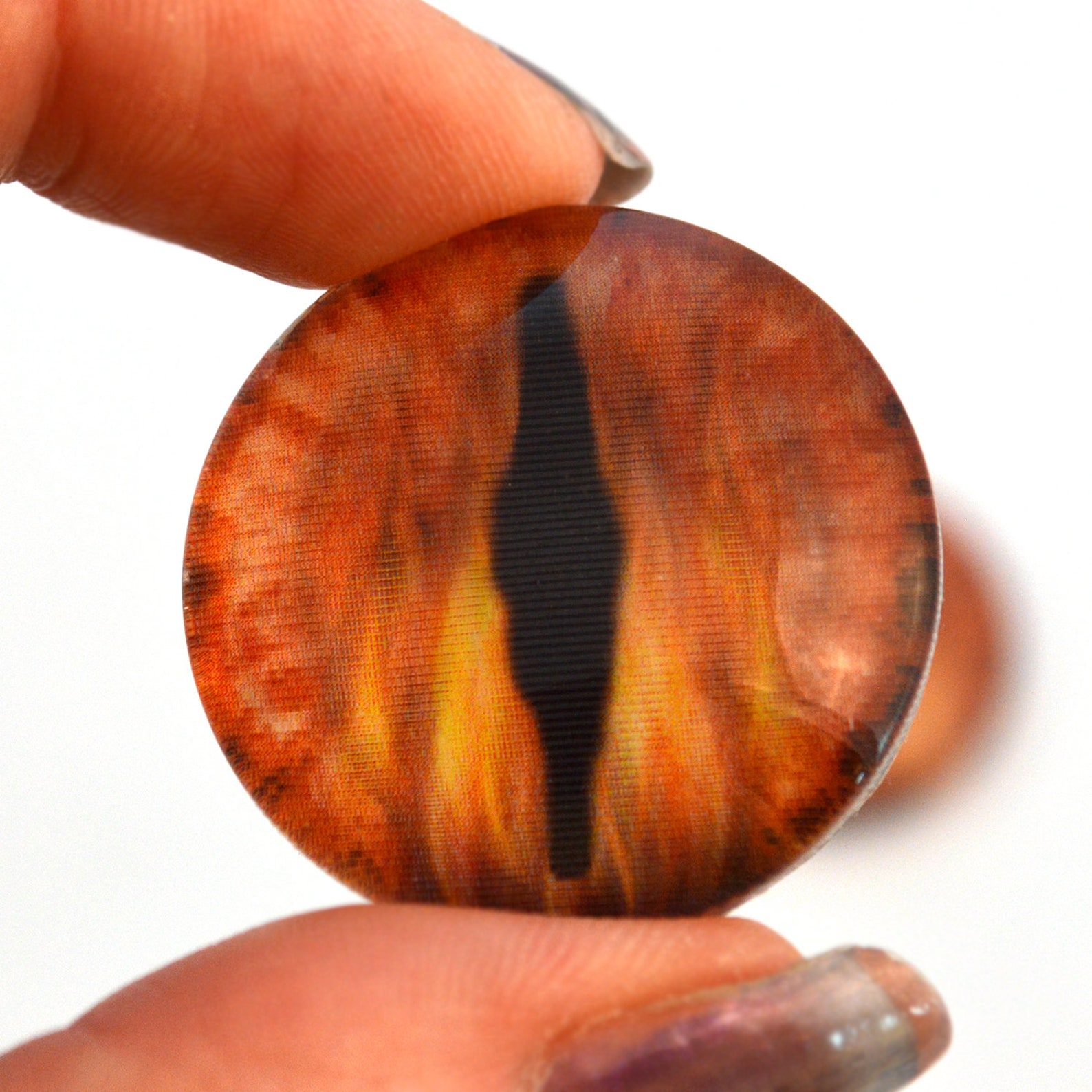 Flaming Fire Dragon Glass Eyes Animated Dragon Eye Cabochons - Etsy