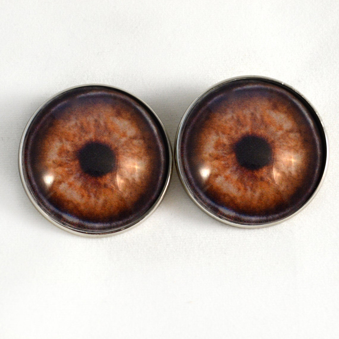 10mm - 30mm Dark Brown Elephant Animal Button Eyes Sew on Shank With ...