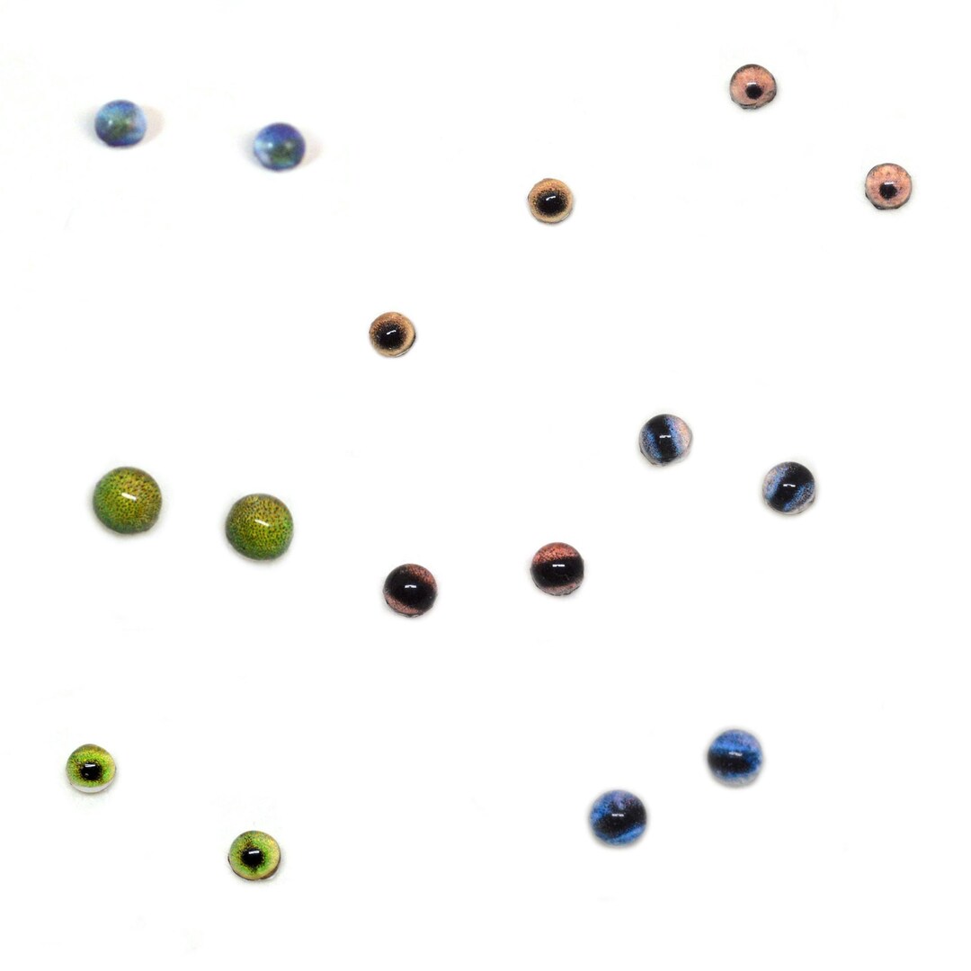 Bulk 4mm Animal Glass Eyes 8 Pairs Wholesale Lot Super Tiny Craft Eye ...