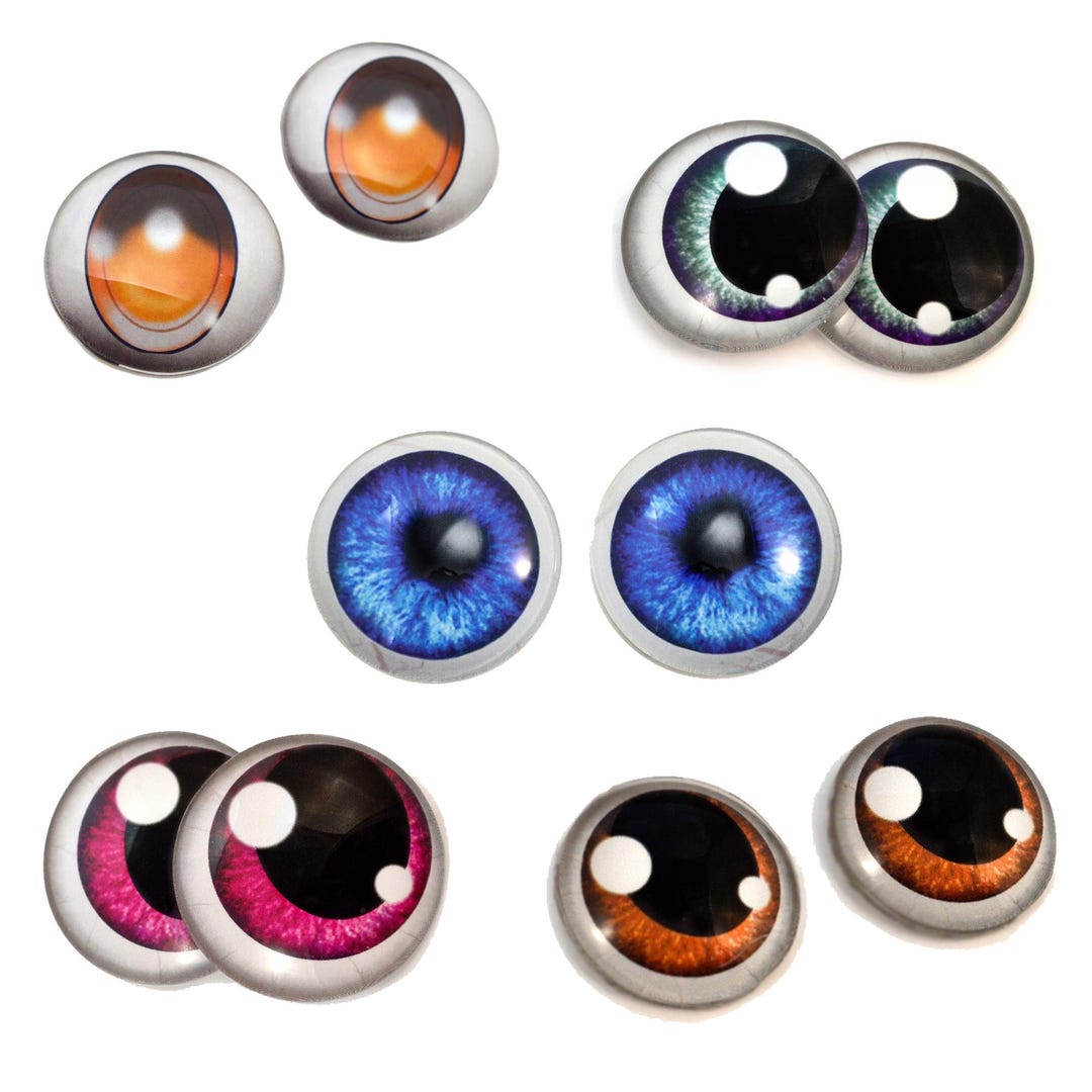 5 Pairs Fantasy Anime Glass Eye Bundle Set of 10 Eyes - Bulk Wholesale ...