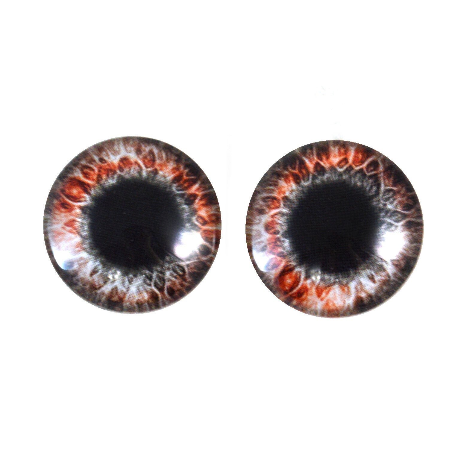 Red and Black Gothic Vampire Zombie Demon Glass Eyes 6mm to | Etsy