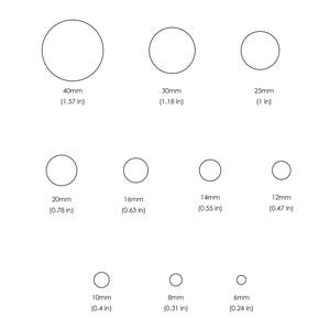 10mm - 30mm Walleye Fish Iridescent Fish Button Eyes Sew on Shanks ...