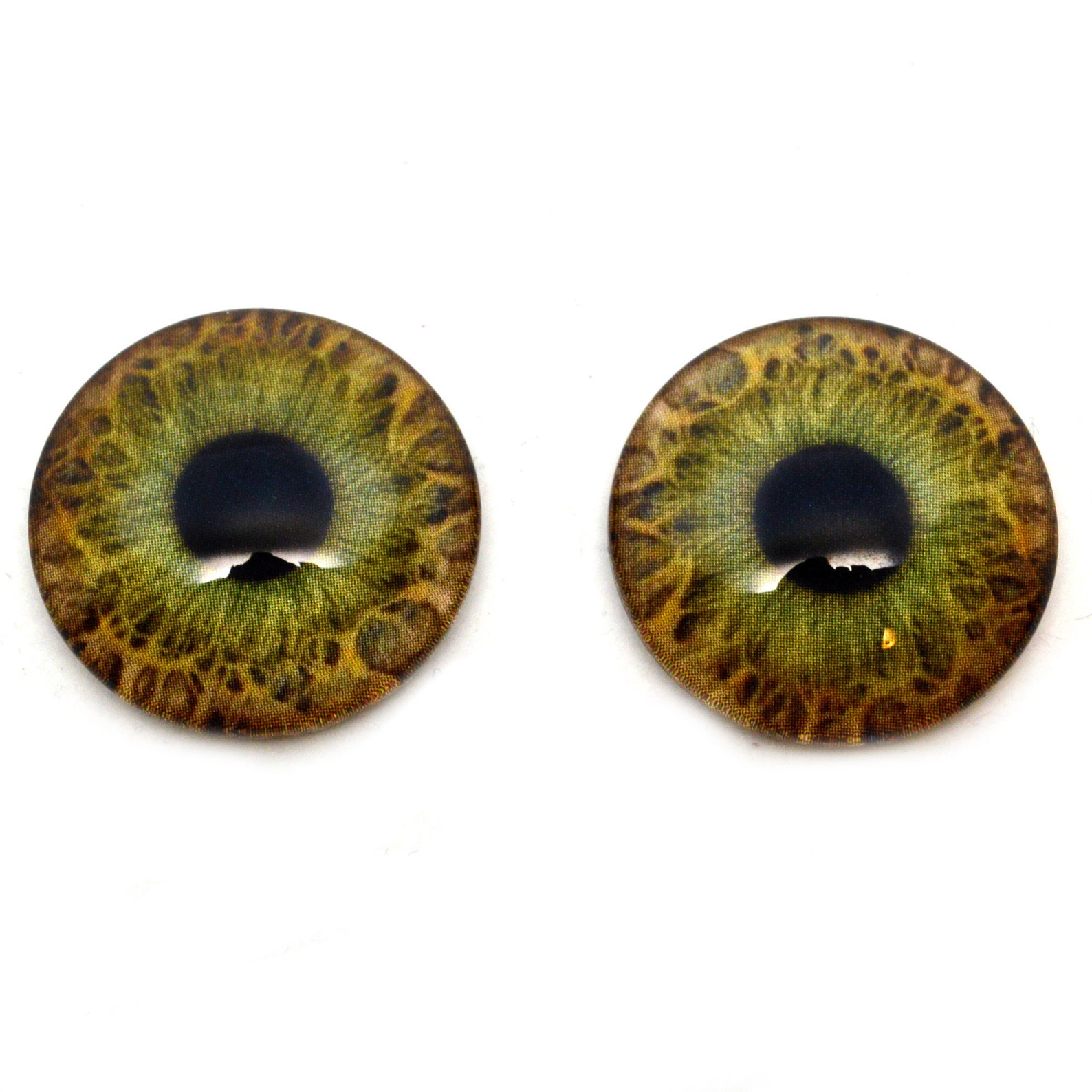Hazel Human Glass Eyes Sizes 6mm to 40mm Jewelry Real Art Dolls Dark ...