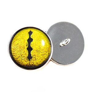 10mm - 30mm Yellow Snake Reptile Lizard Button Eyes Sew on Shank With ...