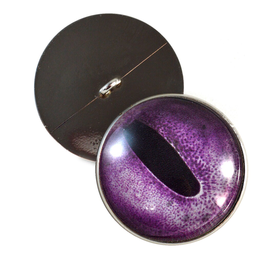 10mm - 30mm Purple Octopus Button Eyes Sew on Shank With Loop Stuffed ...