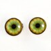 10mm - 30mm Realistic Tiger Button Eyes Sew on Shanks With Loops Green ...