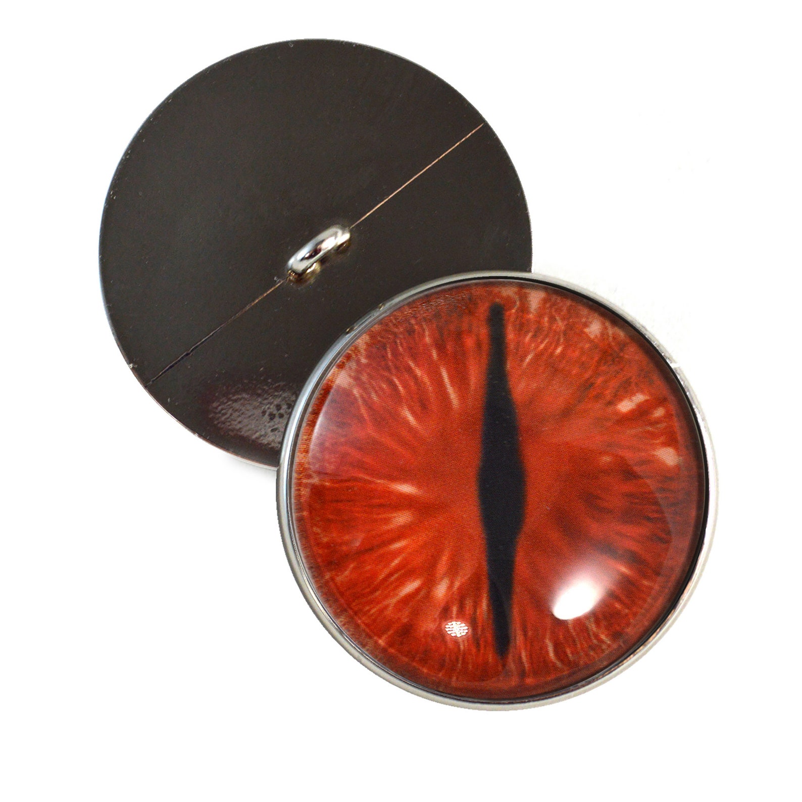 10mm - 30mm Fantasy Red Dragon Button Eyes Sew on Shank Loop Stuffed ...