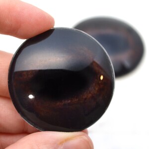 Whitetail Deer Glass Animal Eyes Dark Brown 6mm - 60mm Jewelry Making ...